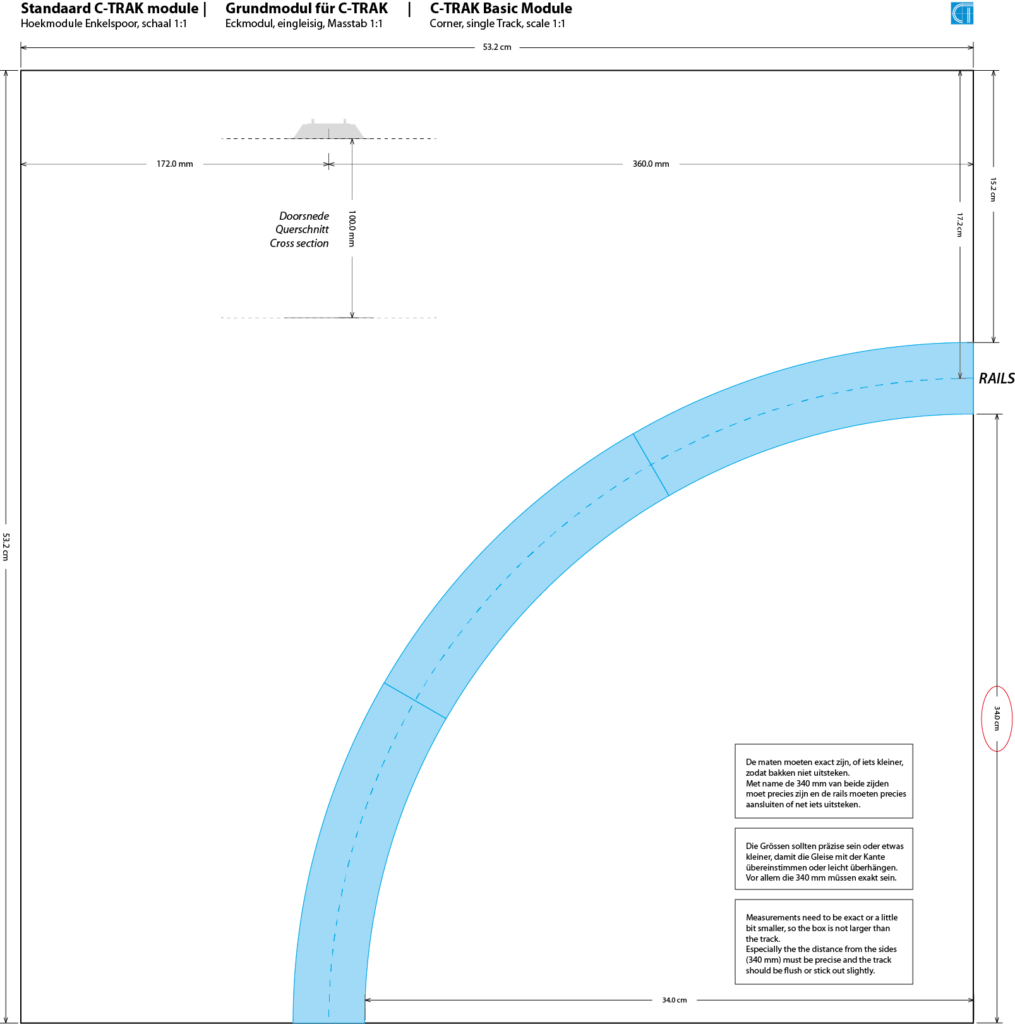 Corner – single track – C-TRAK